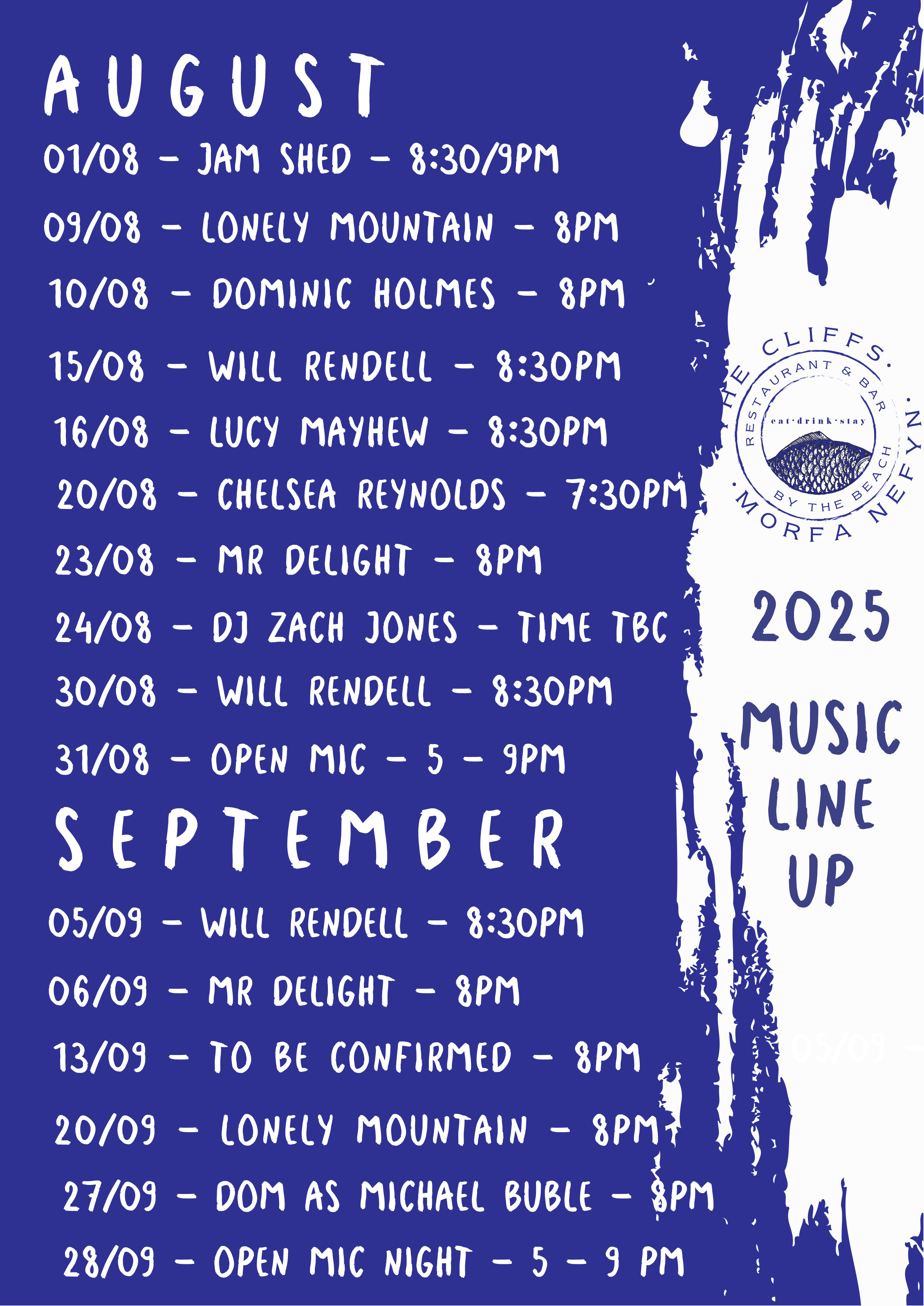 FUTURE LIVE MUSIC – NORTH WALES – The Cliffs